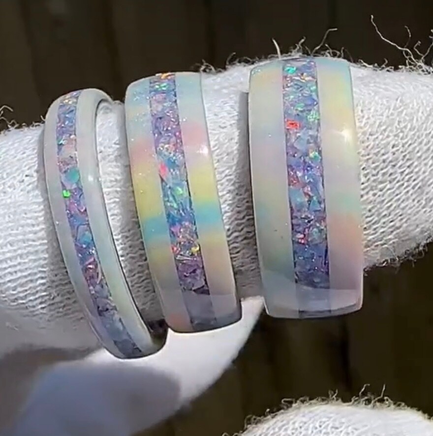 Unicorn Poop DiamondCast Ring with Opal Accent | MakerPlace by Michaels