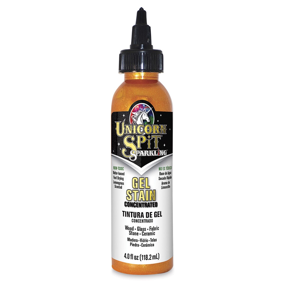 Unicorn Spit Gel Stain and Glaze - Golden Gosling, 4 oz, Sparkling ...