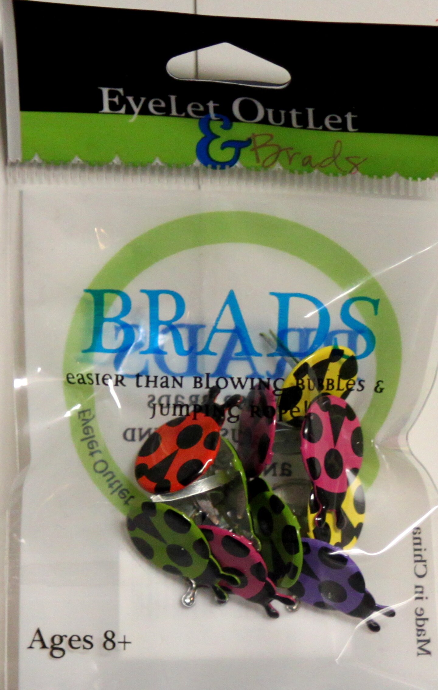 Eyelet Outlet Bright Ladybug Brads-12 PCS | Michaels