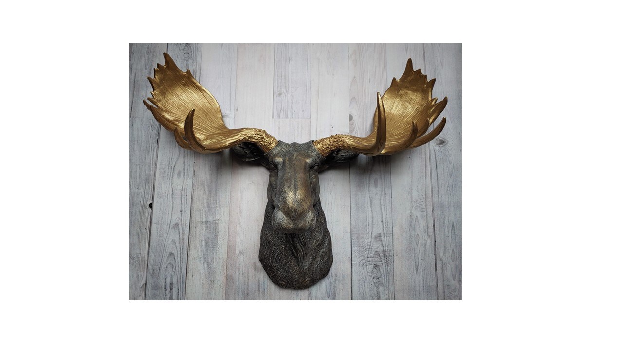 Faux Taxidermy Moose Head Wall Mount | MakerPlace by Michaels