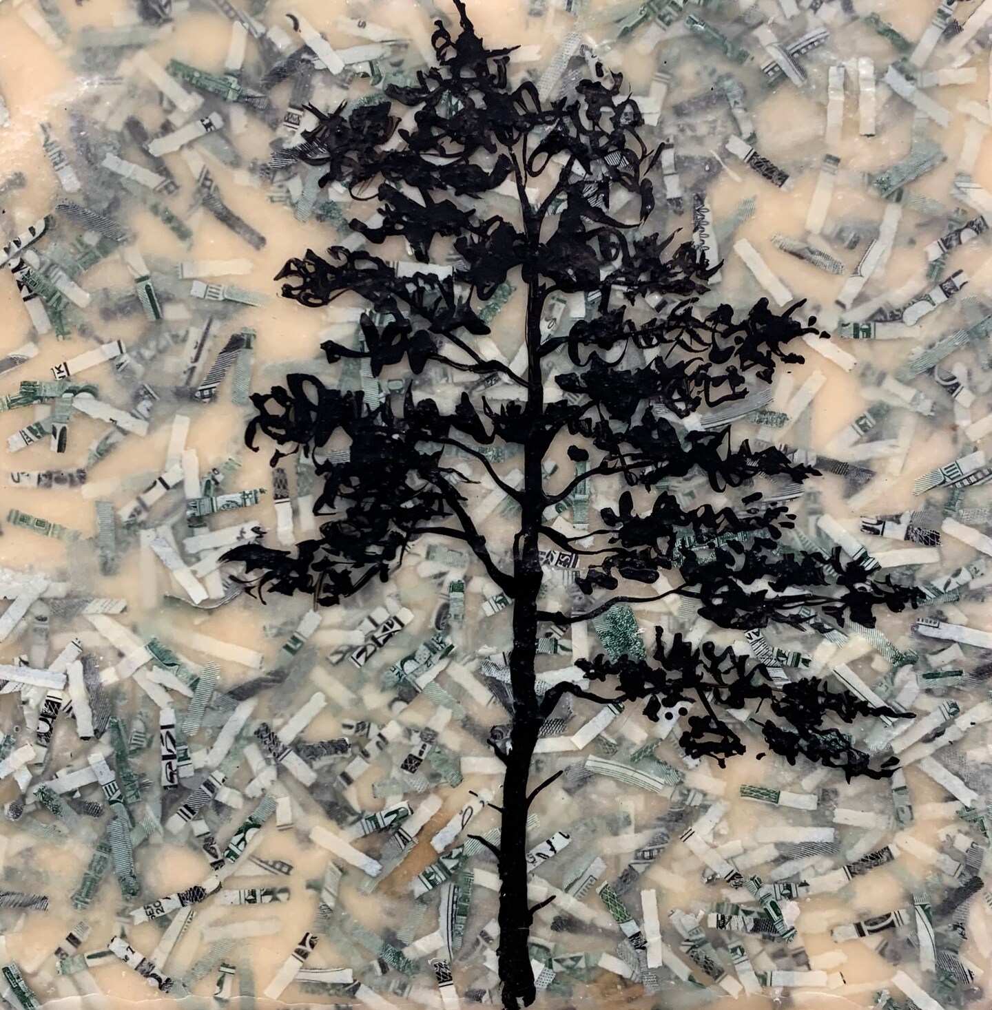 Money Trees made with real shredded dollars-Thoughtful one of a kind ...