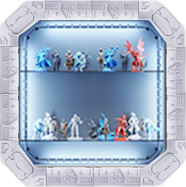 Themed Cover for the OMNI: Versatile Modular Display System - White PLA ...