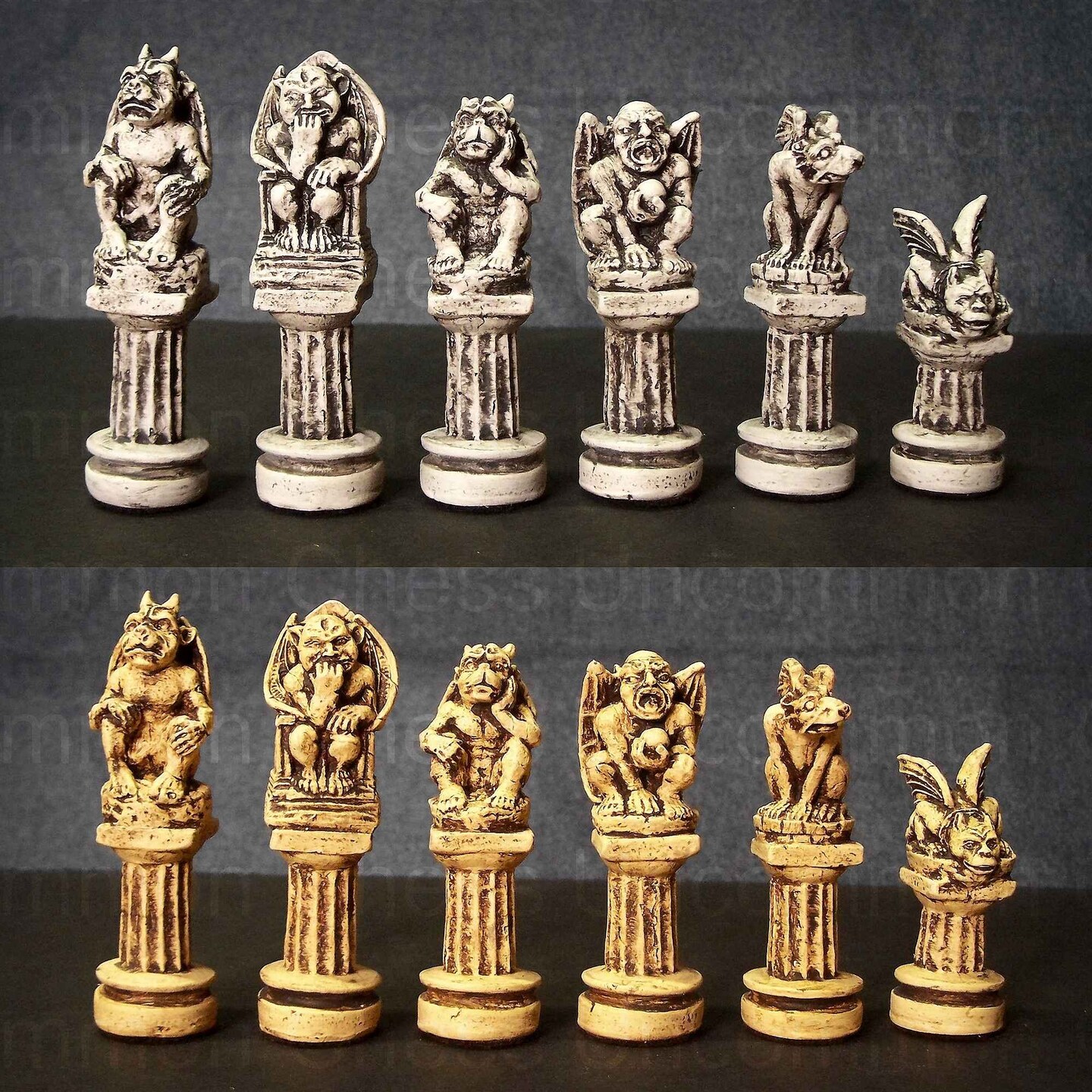 Gargoyles Chess Set, Made To Order, Chess Pieces Only, No Board ...