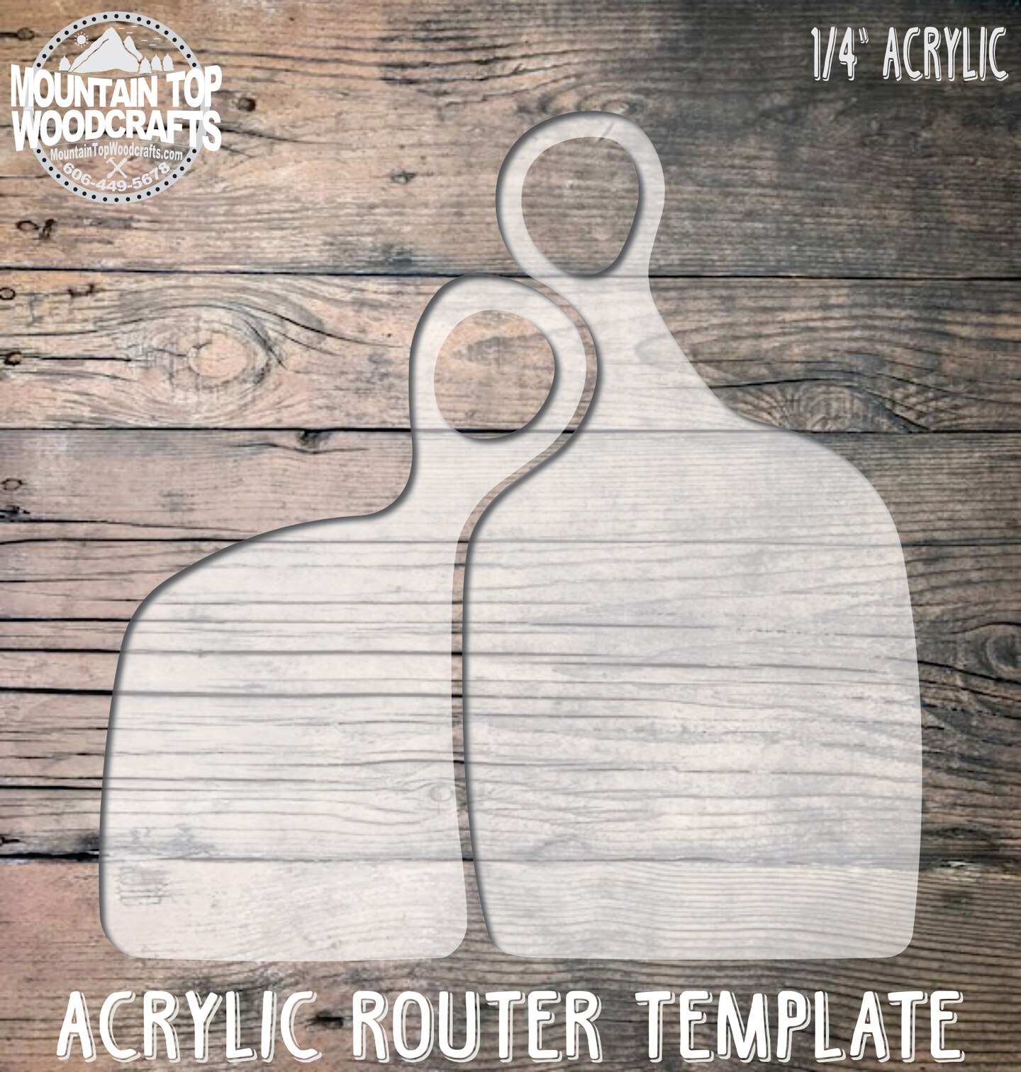 Romeo Juliet Cutting Board Set ~ Acrylic Inlay Wood Router Template ...