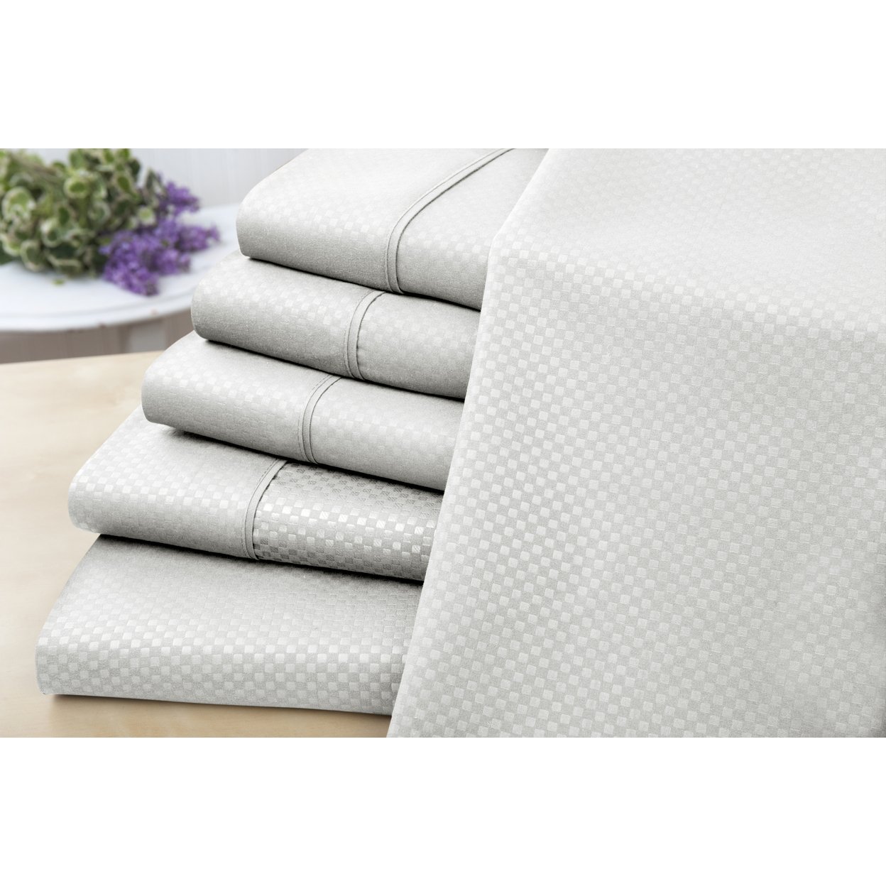 Us Army 6 Piece Microfiber Embossed Check Sheet Set Twin King Sizes ...