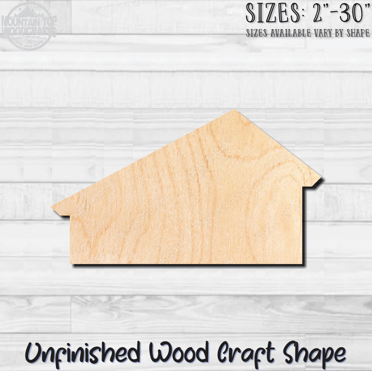 House Home Building 17 Unfinished Wood Shape Blank Laser Engraved ...