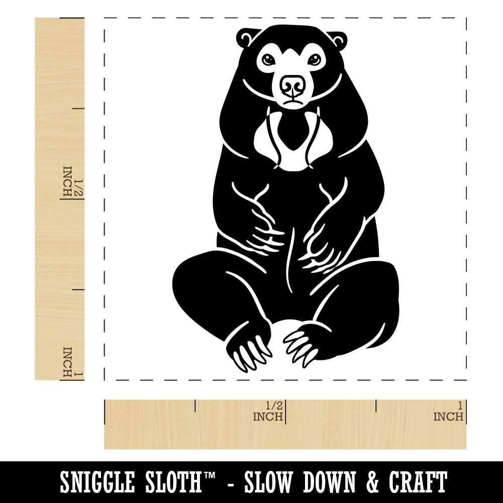 Sitting Malayan Sun Bear Self-Inking Rubber Stamp Ink Stamper | Michaels