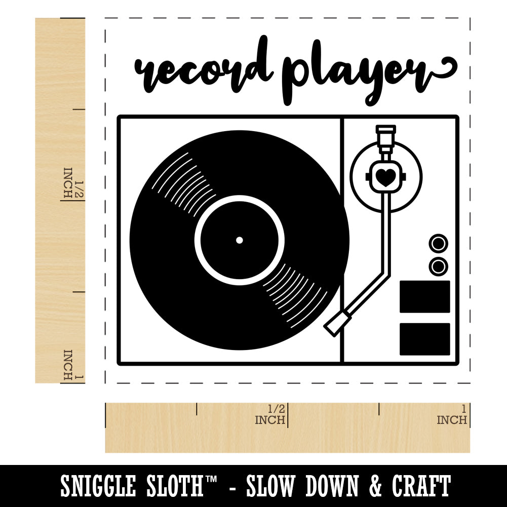 Buy in Bulk - Classic Vintage Retro Record Player Self-Inking Rubber ...