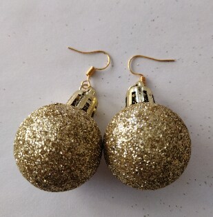 Glitter Christmas Ball Ornament Earrings MakerPlace by Michaels