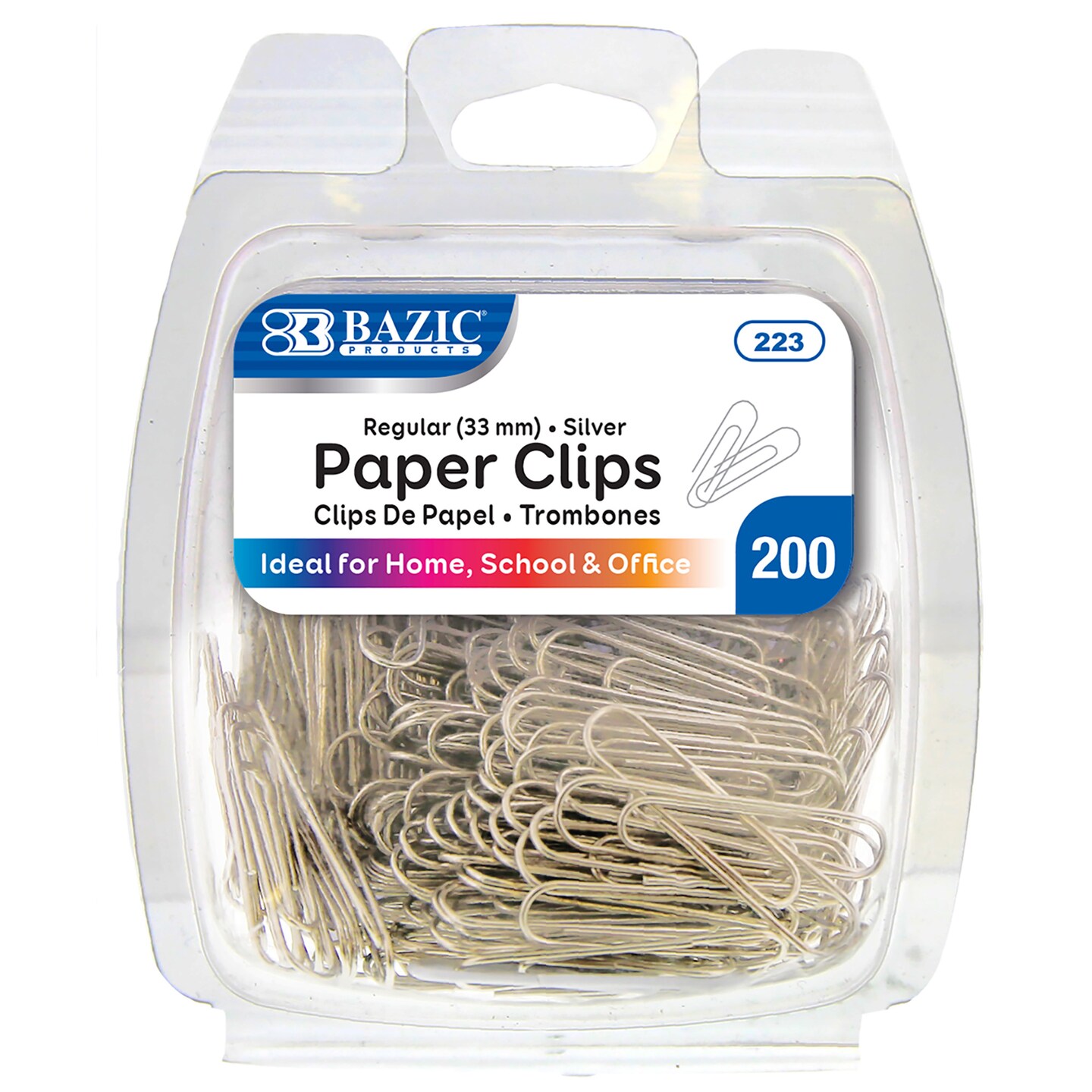 BAZIC Paper Clip (33mm) No.1 Regular Silver (200/Pack) | Michaels