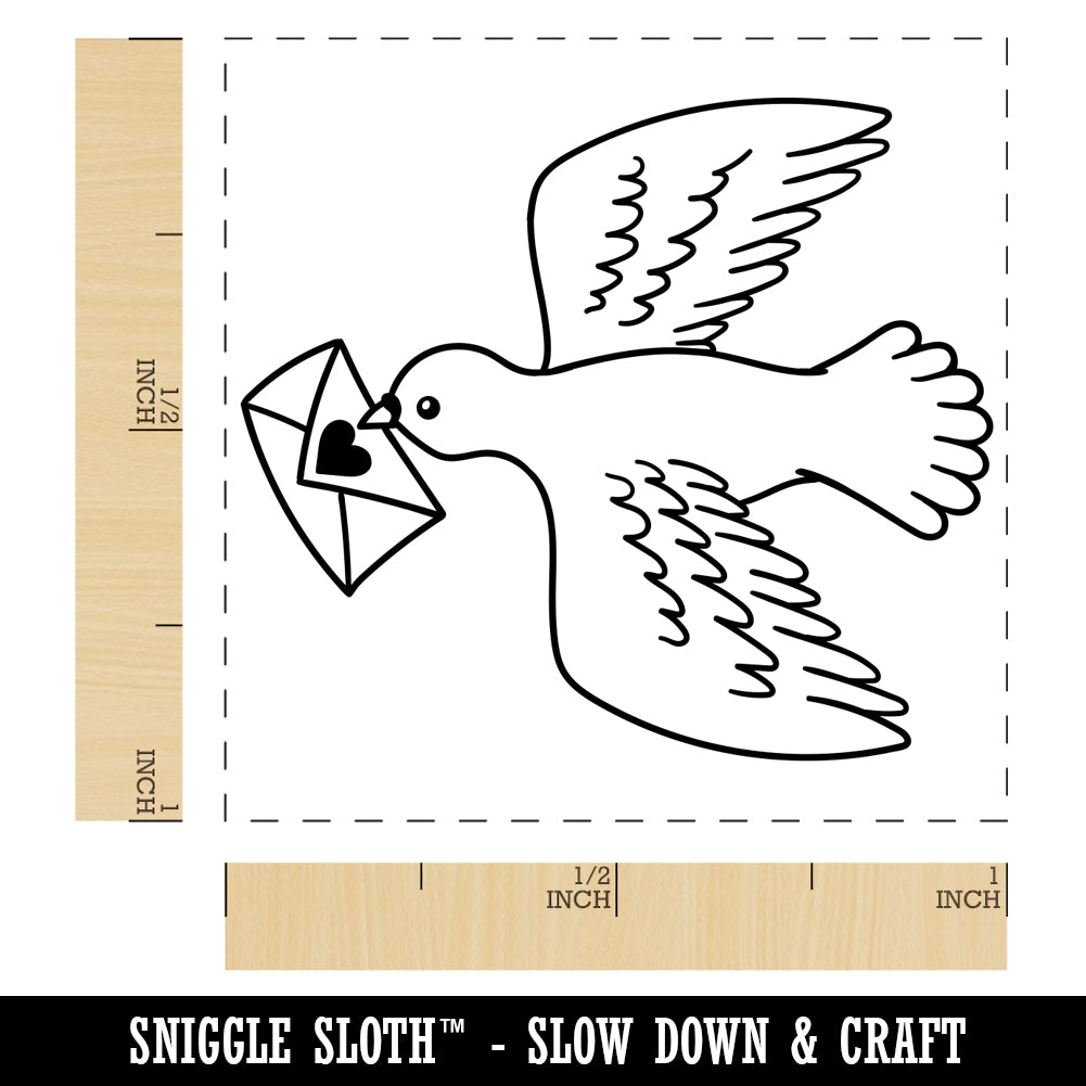 Messenger Bird Dove Pigeon Anniversary Valentine's Day Self-Inking ...
