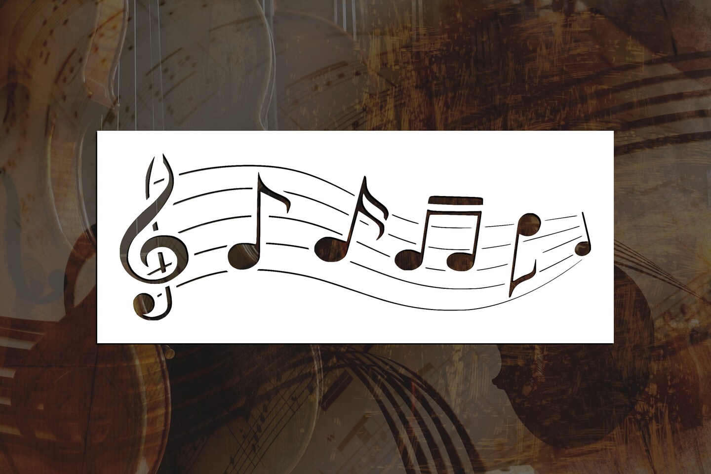 Music Notes Reusable Stencil (Many Sizes) | MakerPlace by Michaels