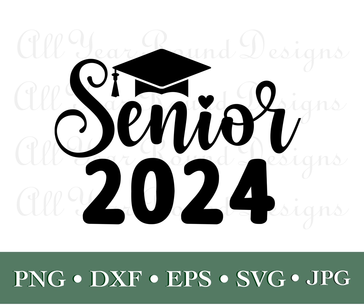 Graduation Decor SVG PNG DXF EPS JPG File Bundle Digital Download ...