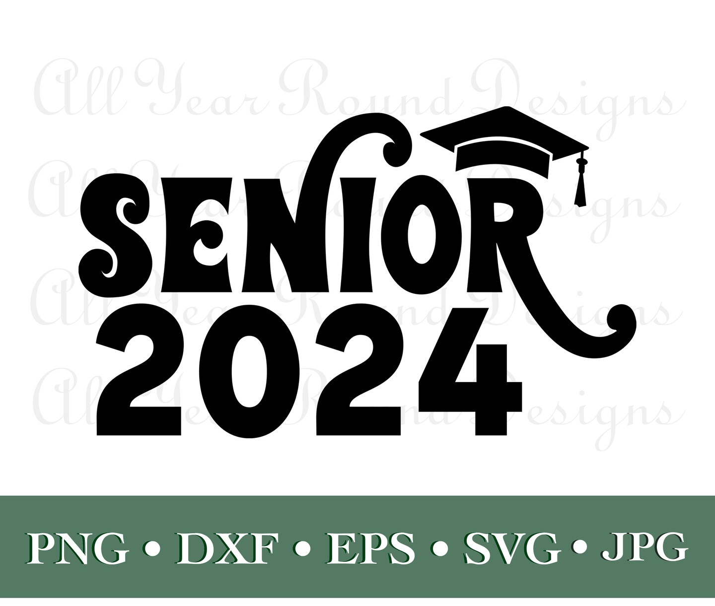 Graduation Decor SVG PNG DXF EPS JPG File Bundle Digital Download ...