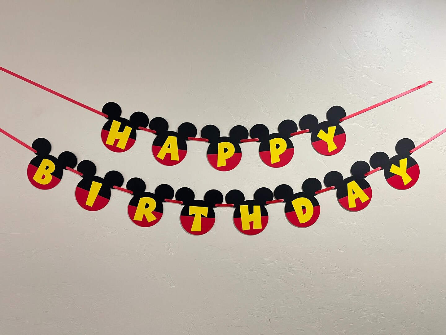 Mickey Mouse Inspired Birthday Banner | MakerPlace by Michaels