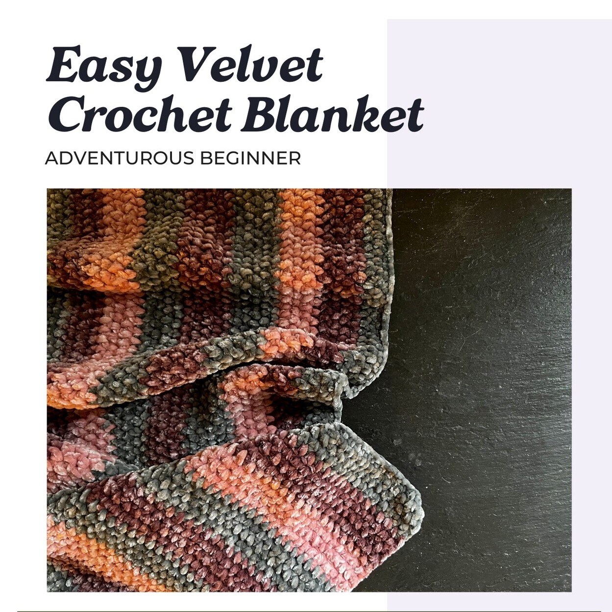 Easy Velvet Crochet Blanket Learn Whdc Stitch Fiber Needle Art Michaels