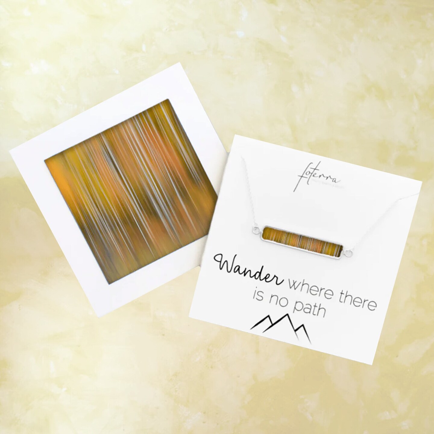 Autumn Aspen Trees - Bar Shaped Pendant Necklace - Custom Keepsake ...