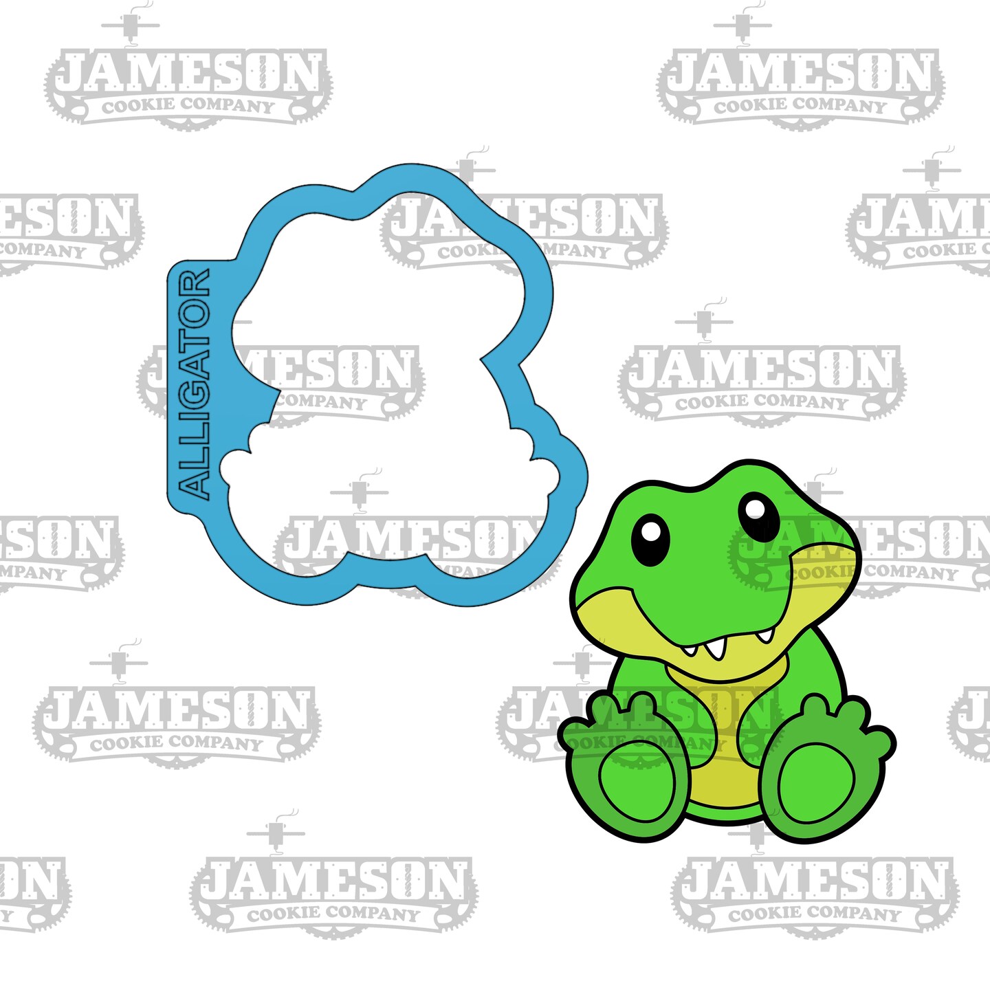 Sitting Alligator Cookie Cutter - Jungle Theme, Zoo Animals, Tropic ...