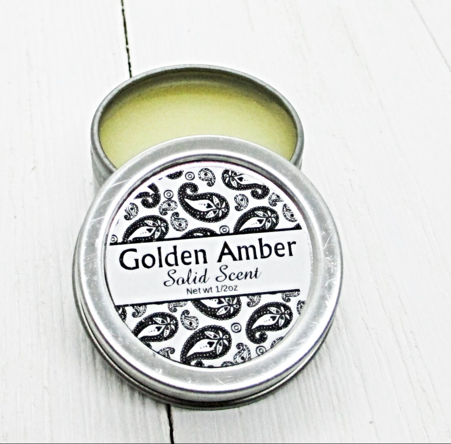 Golden Amber Solid Scent, Travel Perfume, .5oz secure tin, classic ...