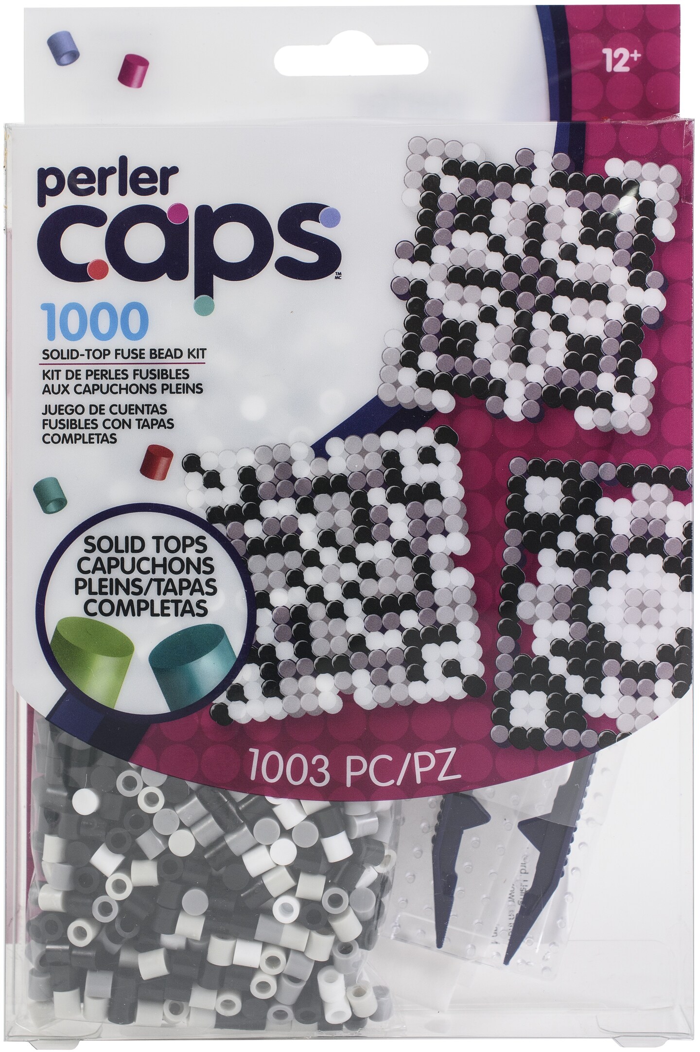 Perler Cap Starter Kit-Black/White | Michaels