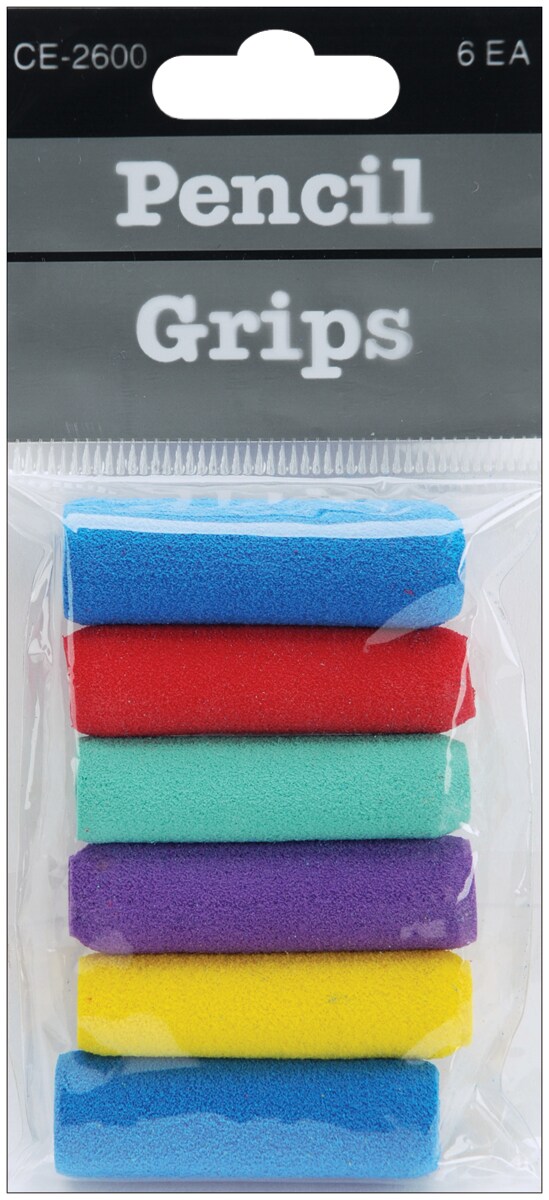 Foam Pencil Grips 6/Pkg-Assorted Colors | Michaels