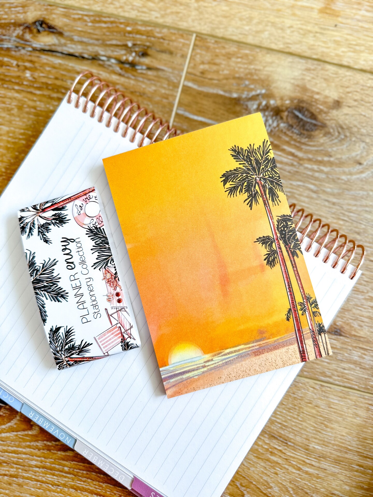 Tropical Beach Vacation Travel Sunset Notepad - 4x6 Inches (*Notepad ...