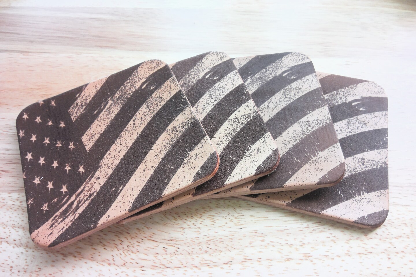 4"x4" American Flag Coasters | MakerPlace by Michaels