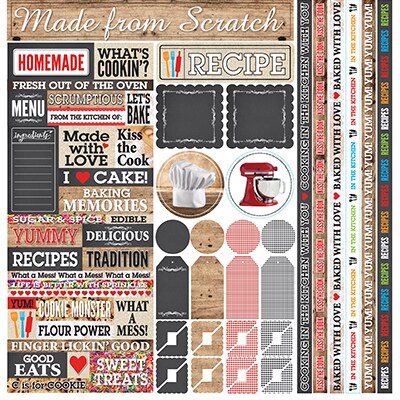 Reminisce In the Kitchen 12x12 Multi Sticker Sheet | Michaels