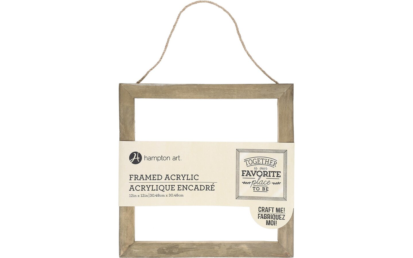 Hampton Art Rustic Framed Acrylic 12x12 | Michaels