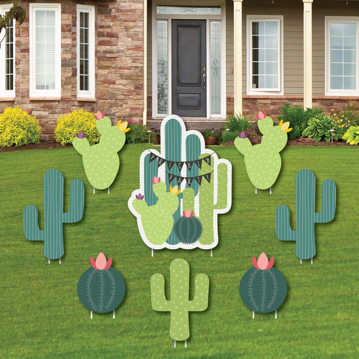 Big Dot of Happiness Prickly Cactus Party - Yard Sign and Outdoor Lawn Decorations - Fiesta ...