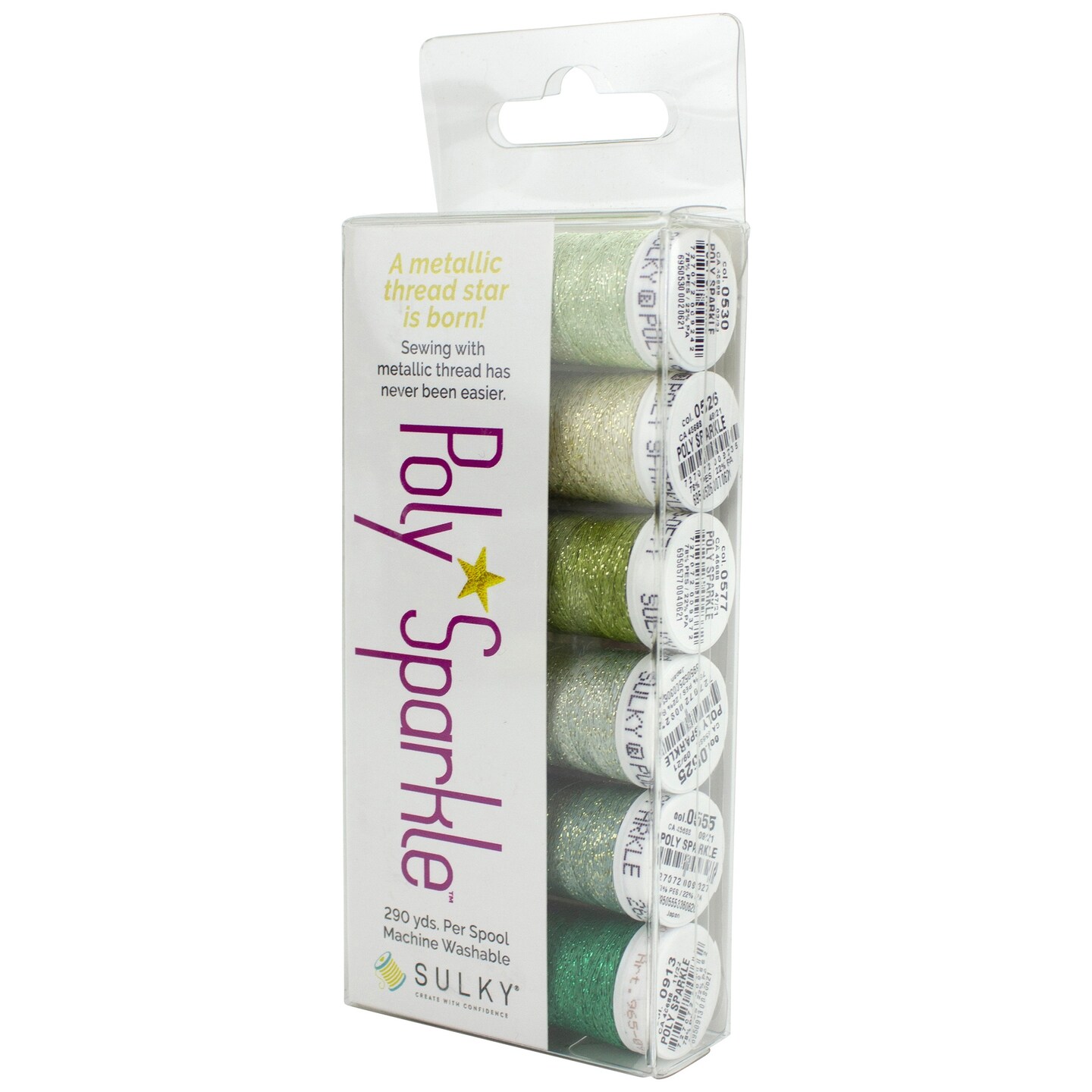 Sulky 30wt Poly Sparkle Thread 6/Pkg-Luck-o-the-Irish Assortment | Michaels