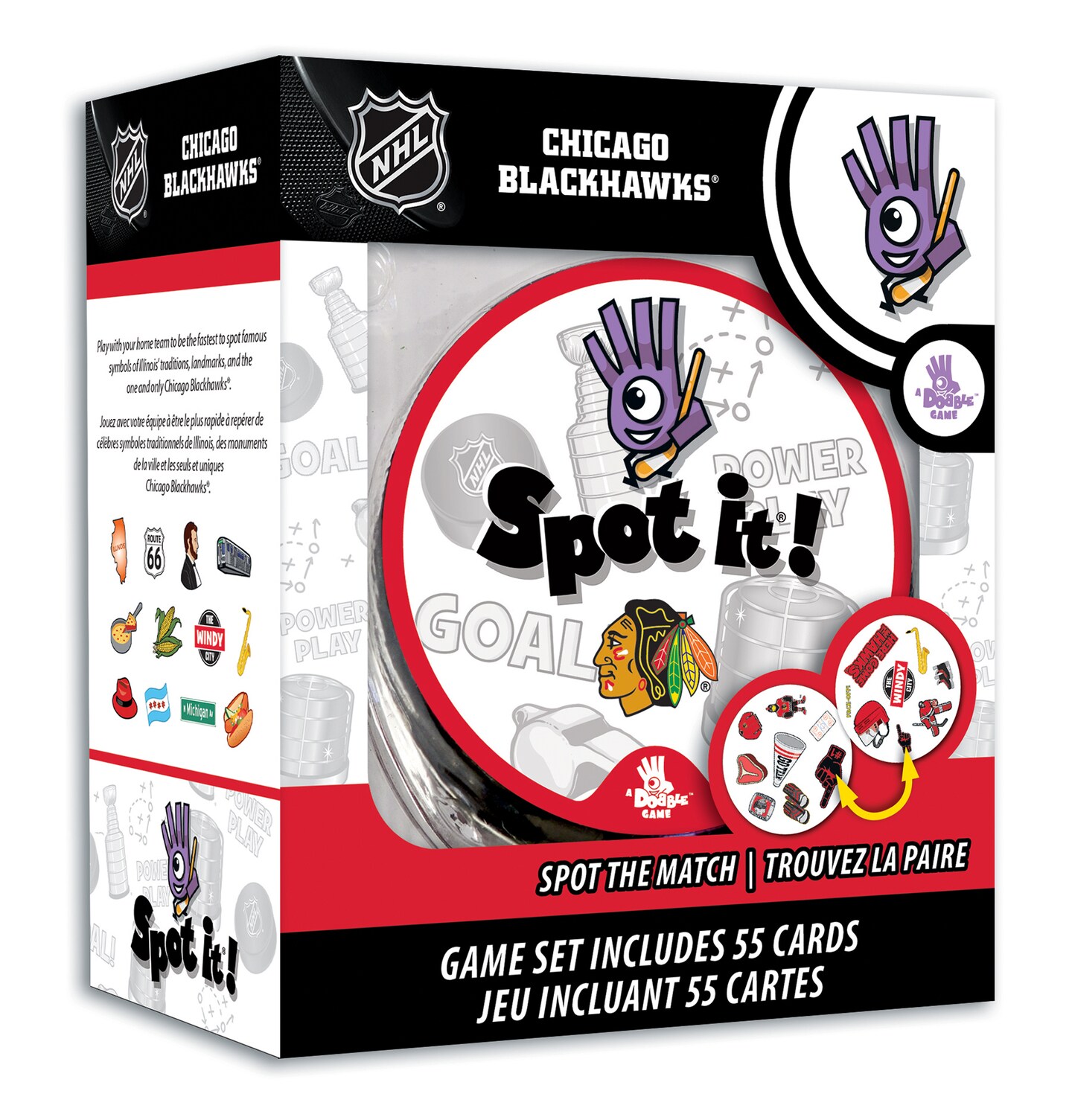 MasterPieces Officially Licensed NHL Chicago Blackhawks Spot It Game ...