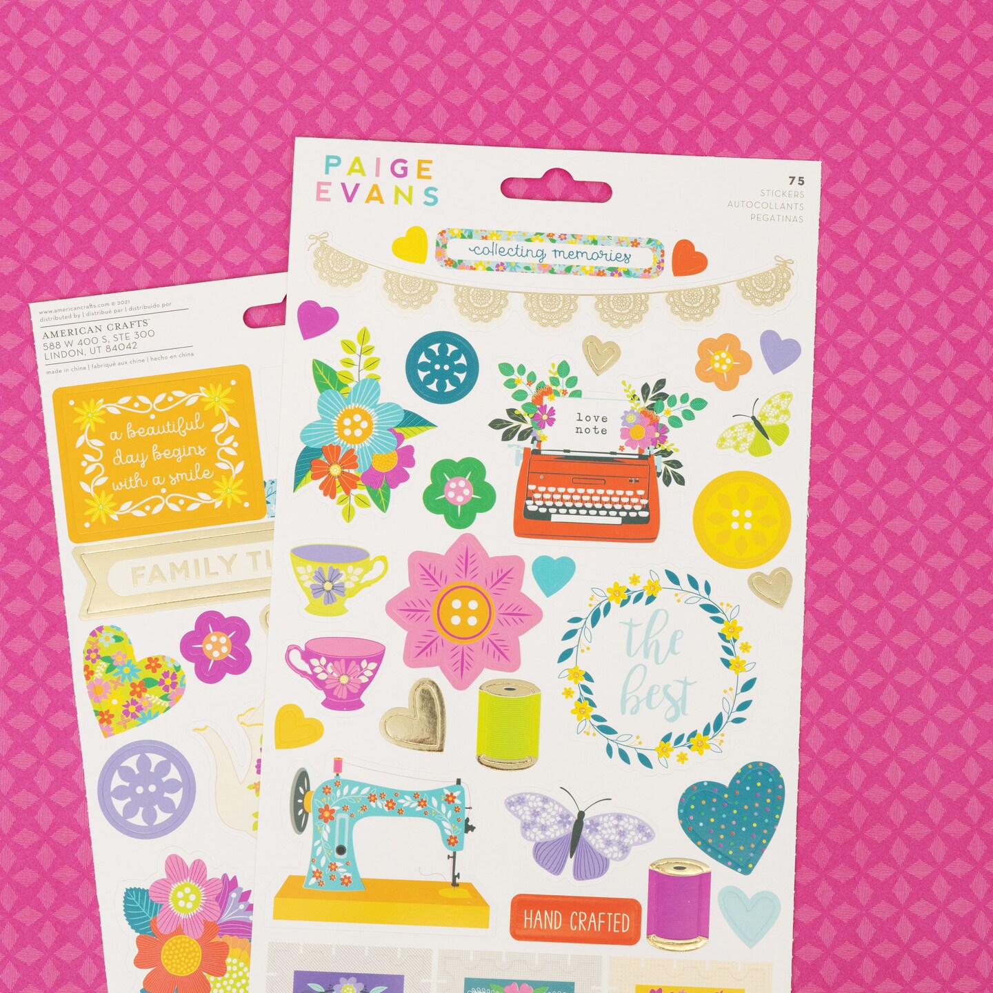 Paige Evans Splendid Stickers 6"X12" Sheet 75/Pkg-Accents & Phrases ...