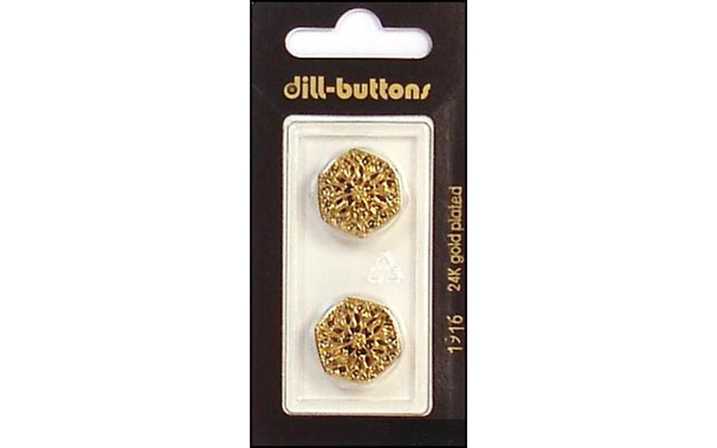 Dill Buttons 18mm 2pc Shank Antique Gold | Michaels