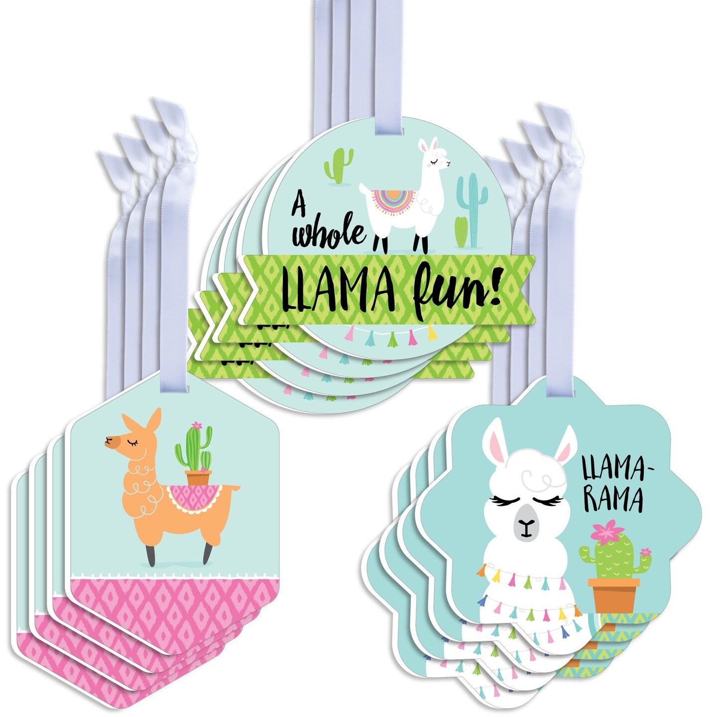 Big Dot of Happiness Whole Llama Fun - Assorted Hanging Llama Fiesta ...