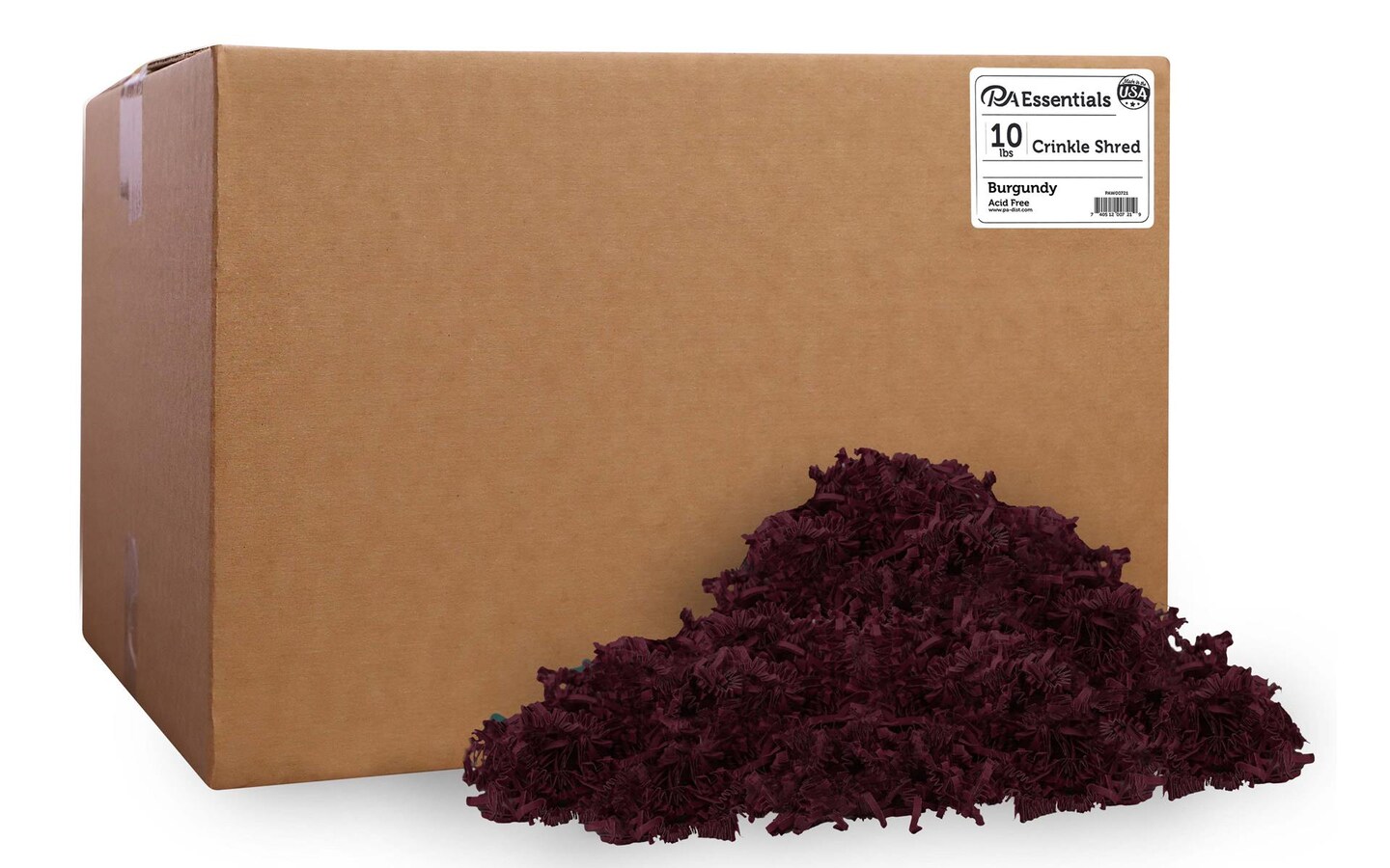 PA Ess Crinkle Shred Box 10lb Burgundy | Michaels
