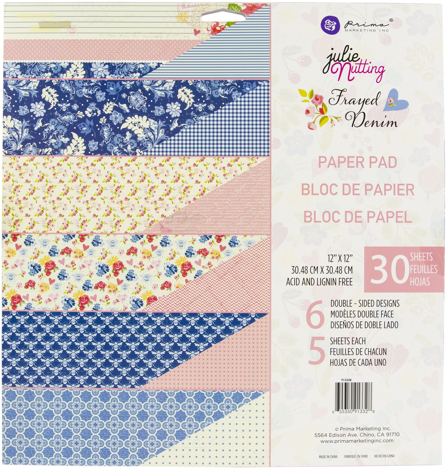 Prima Marketing Double-Sided Paper Pad 12"X12" 30/Pkg-Julie Nutting ...