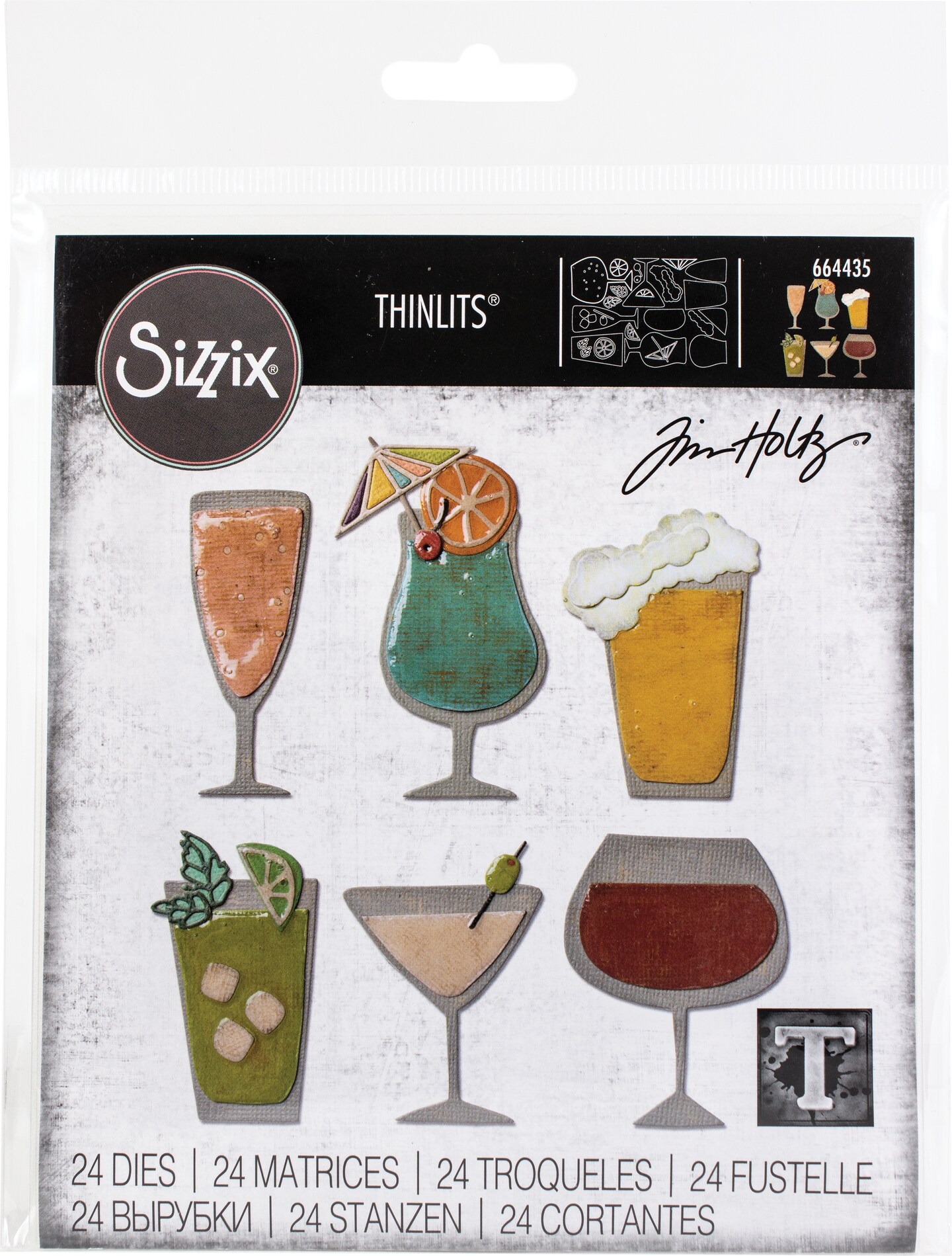 Sizzix Thinlits Dies By Tim Holtz-Happy Hour | Michaels