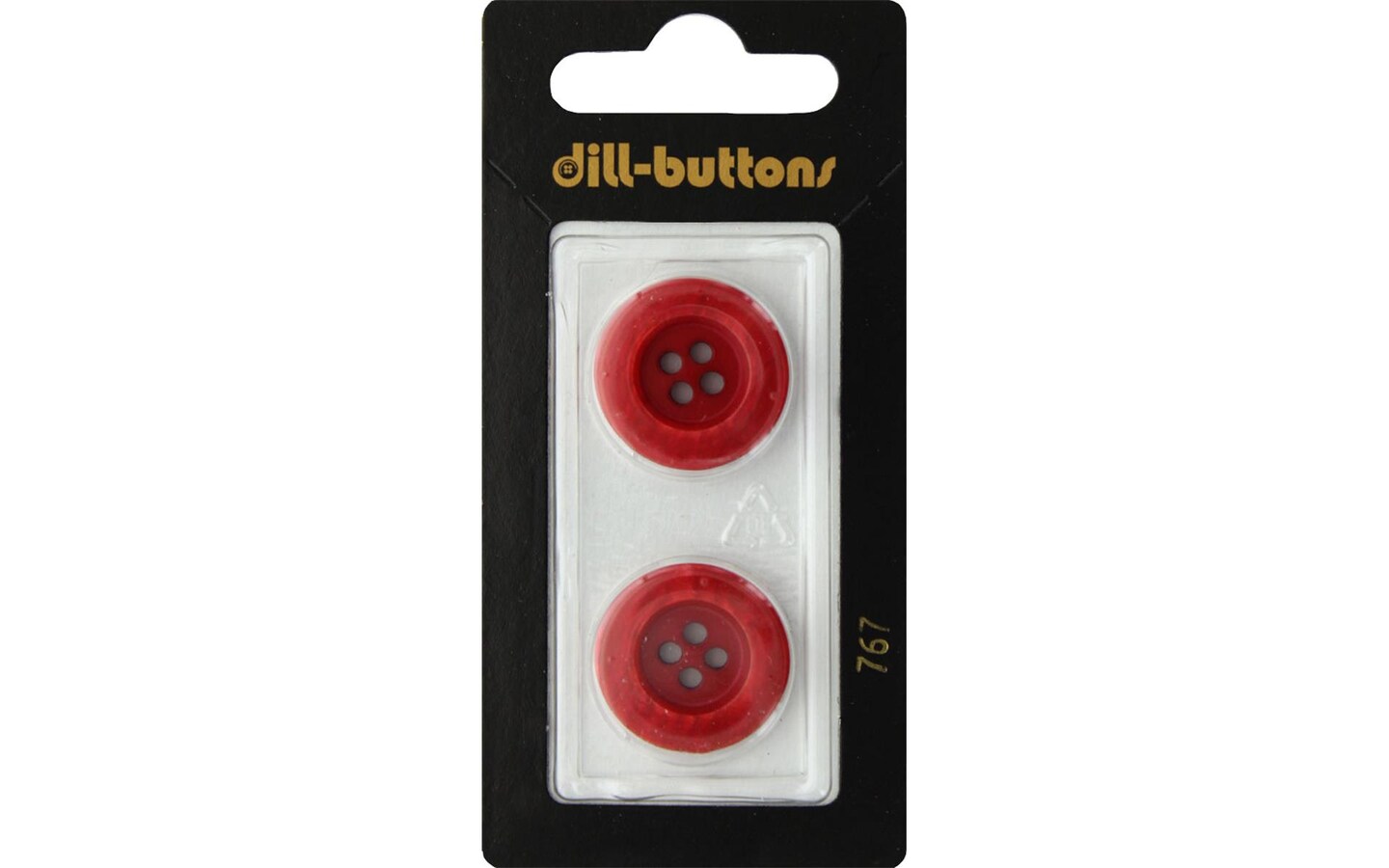Dill Buttons 20mm 2pc 4 Hole Red | Michaels