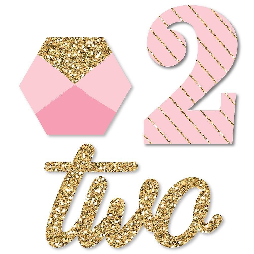 Big Dot of Happiness Two Much Fun - Girl - 2nd Birthday Party - DIY ...