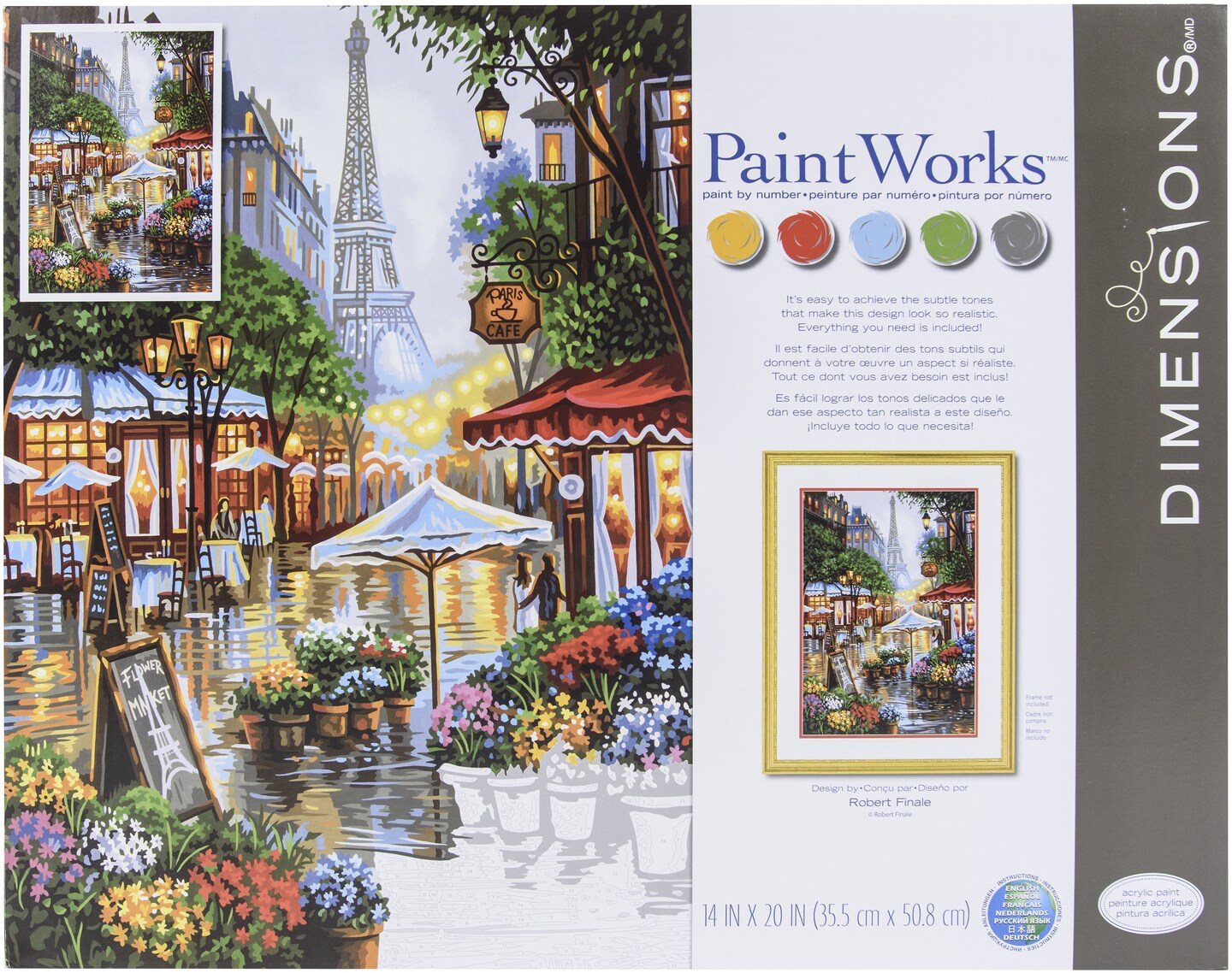 Paint Works Paint By Number Kit 14"X20"-Springtime In Paris | Michaels