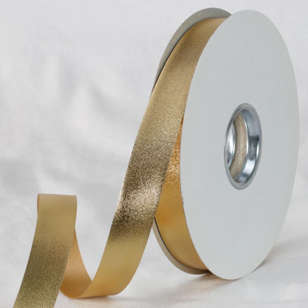 The Ribbon People Gold Colored Metallic Finish Ribbon 0.75" x 110 Yards ...