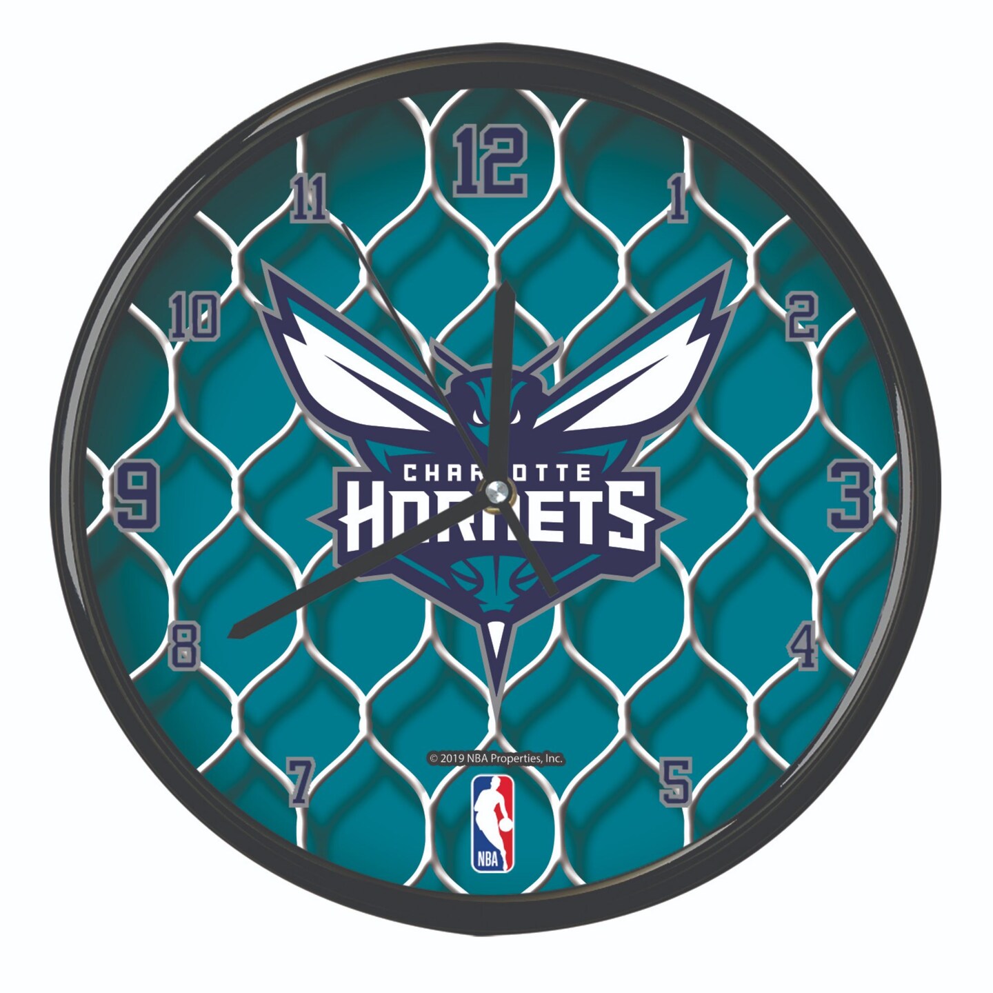 The Memory Company 11.5" Teal Green and White NBA Charlotte Hornets Net ...