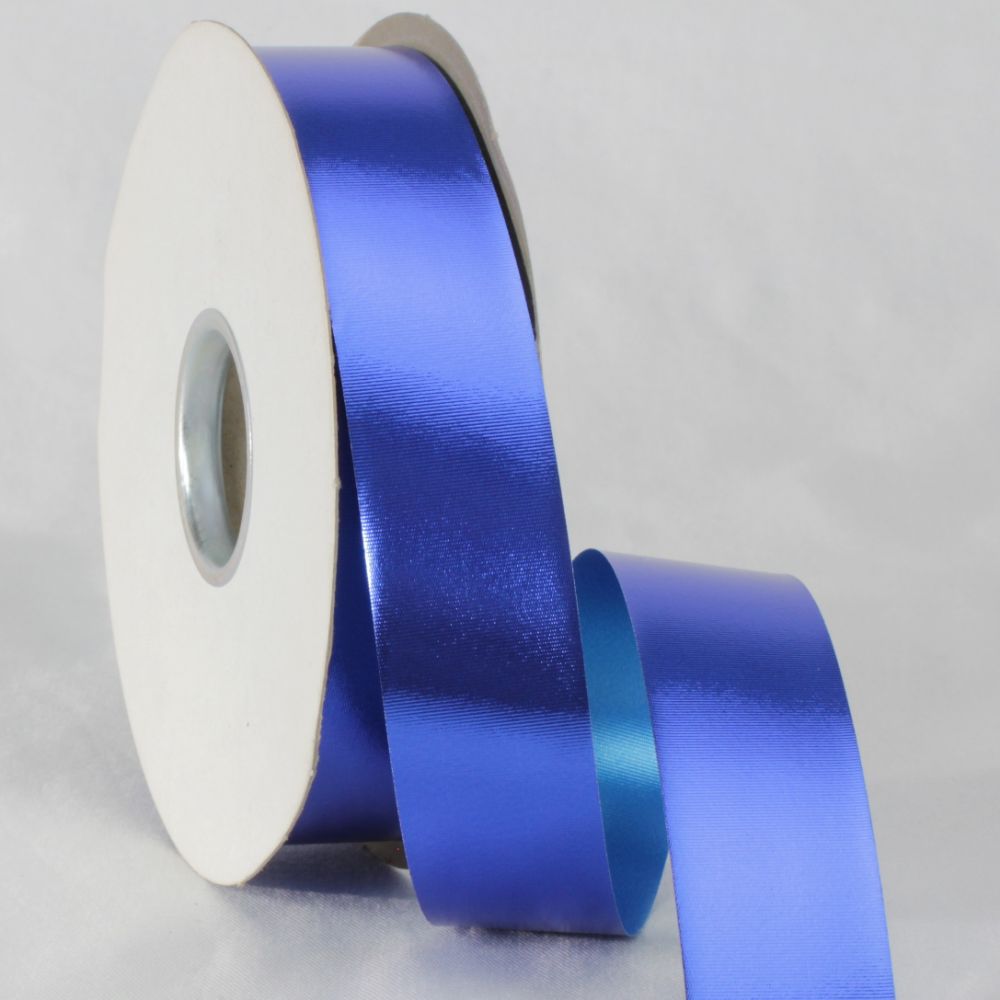 The Ribbon People Royal Blue Metallic Finish Ribbon 1.2" x 110 Yards ...
