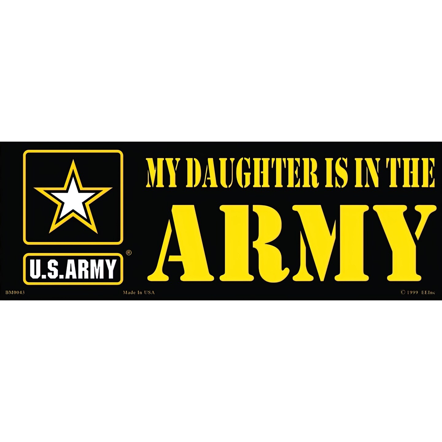 My Daughter Is In The U.S. Army Bumper Sticker 3-1/4"X9" | Michaels