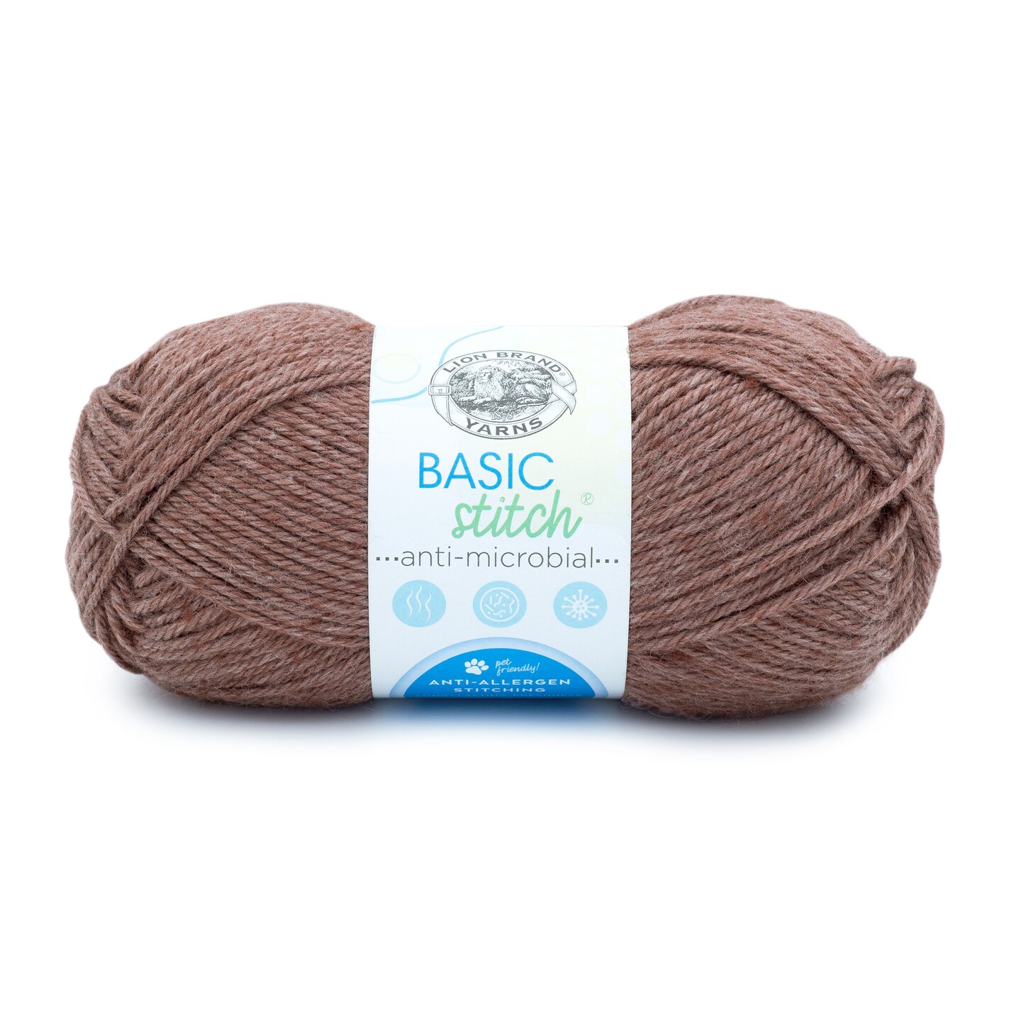 Lion Brand Basic Stitch Antimicrobial Yarn-Clay | Michaels