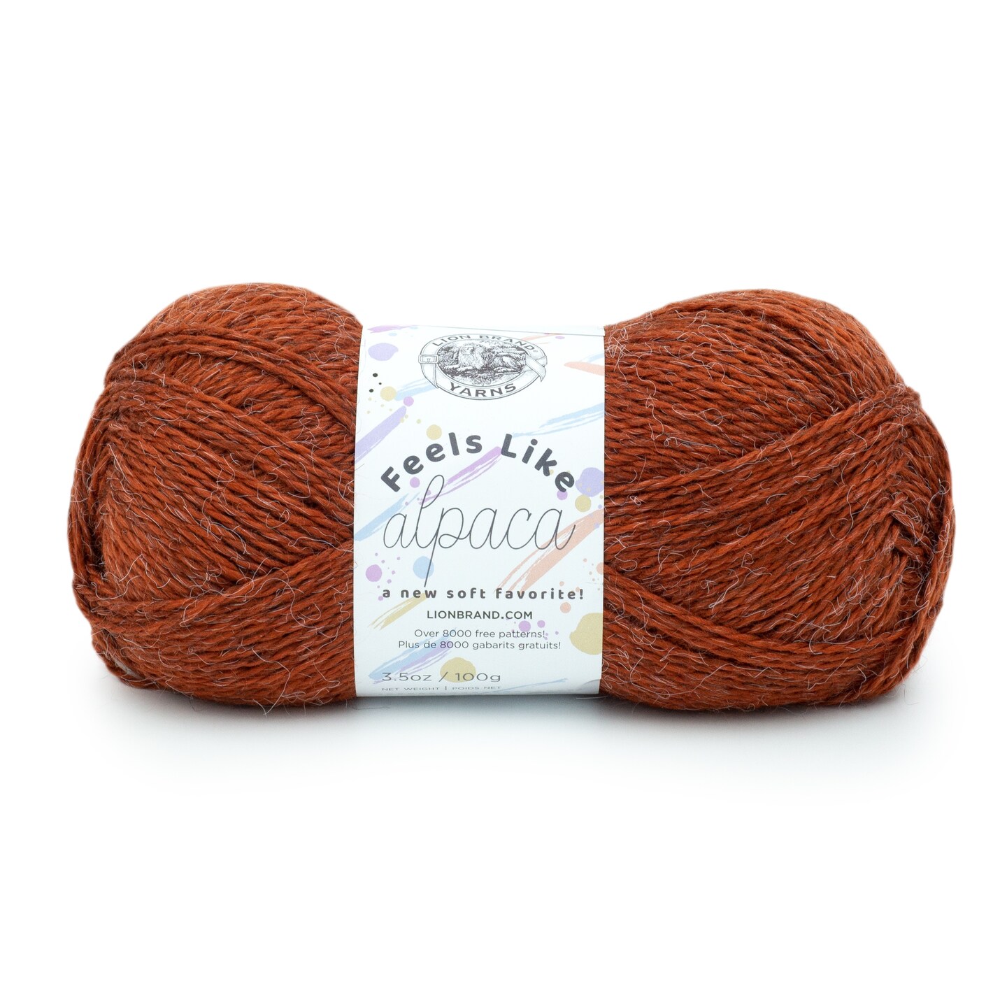 Lion Brand Feels Like Alpaca Yarn-Rust, Count: 1, Model: 151-135 | Michaels
