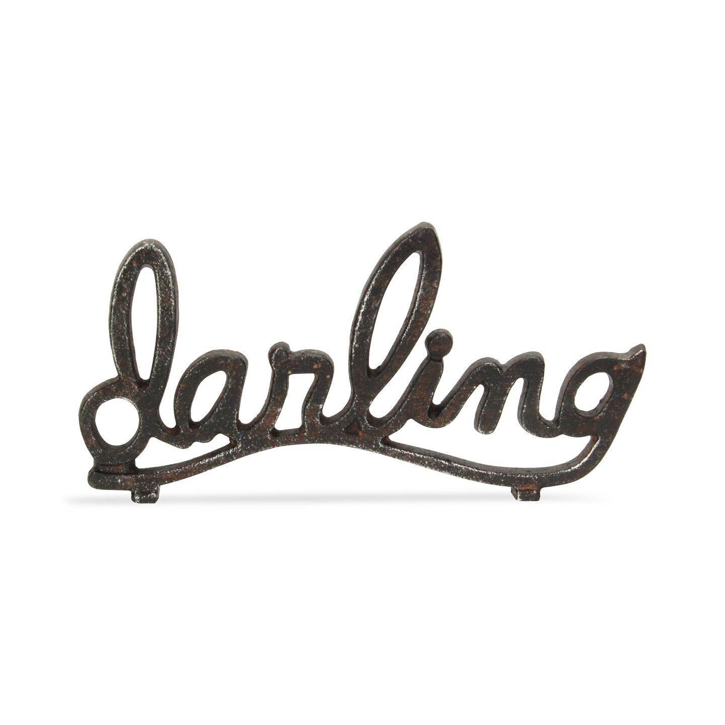 Contemporary Home Living 10" Black Cursive "darling" Word Forming ...