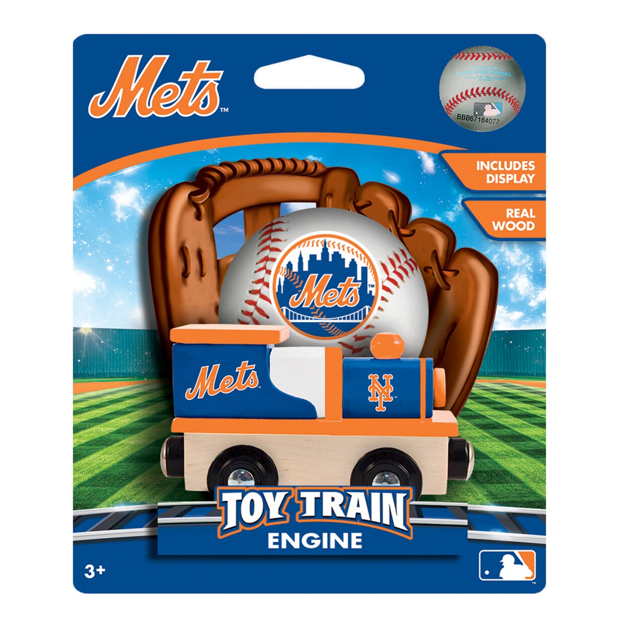 Masterpieces Officially Licensed MLB New York Mets Wooden Toy Train ...