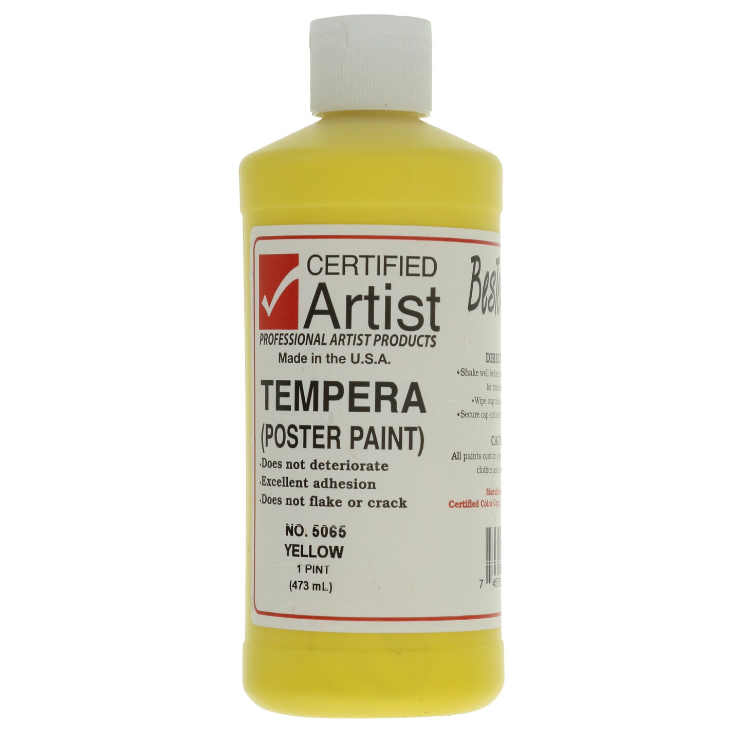 BesTemp Tempera Paint, 16 oz. Bottle, Regular Colors, Yellow | Michaels